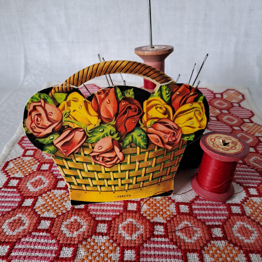 Paper Needle Book. Foldout Needle Case. Pin and Needle Accessories ...