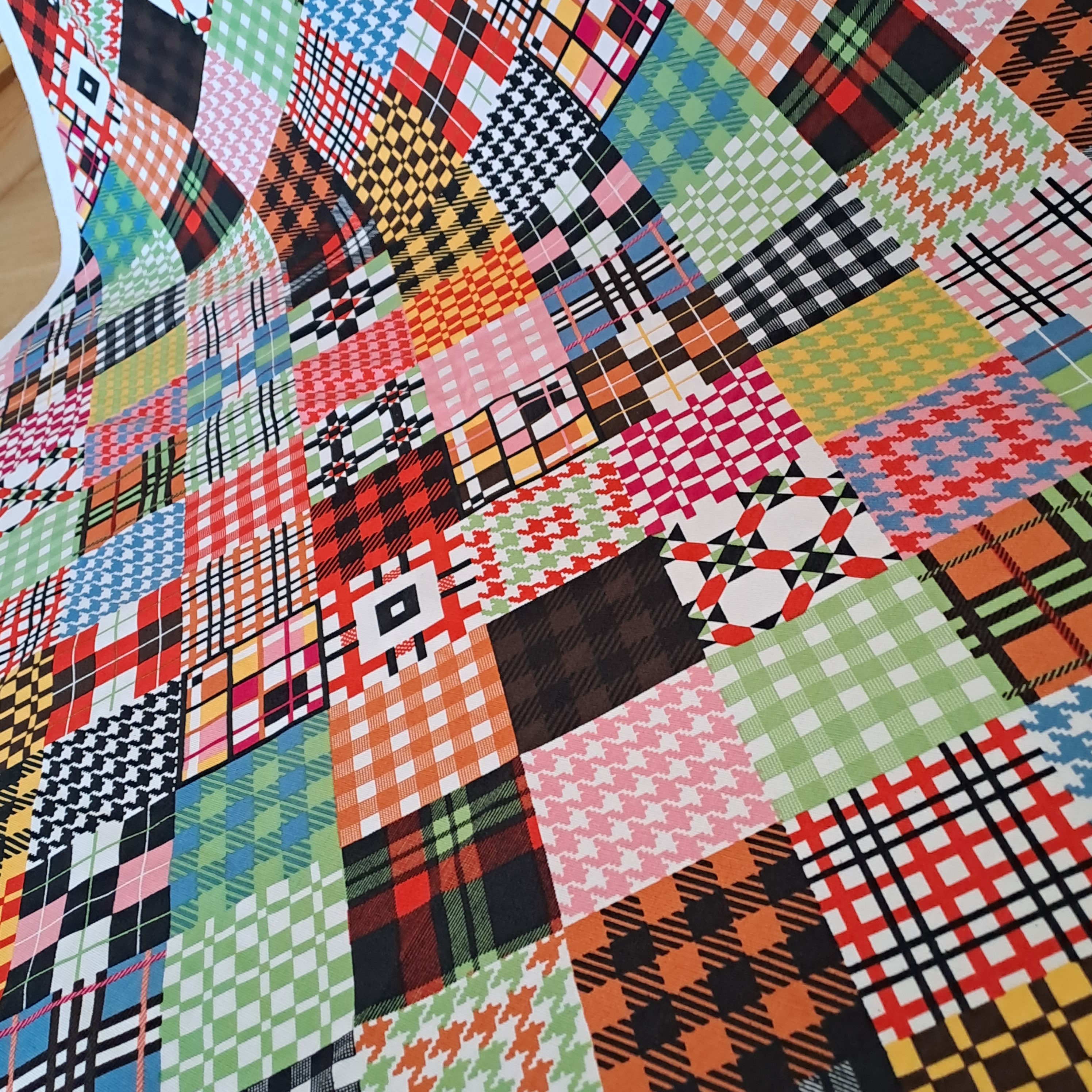 IKEA Lotta Külhhorn Cotton Fabric. Made in 2007. Colourful Patchwork ...