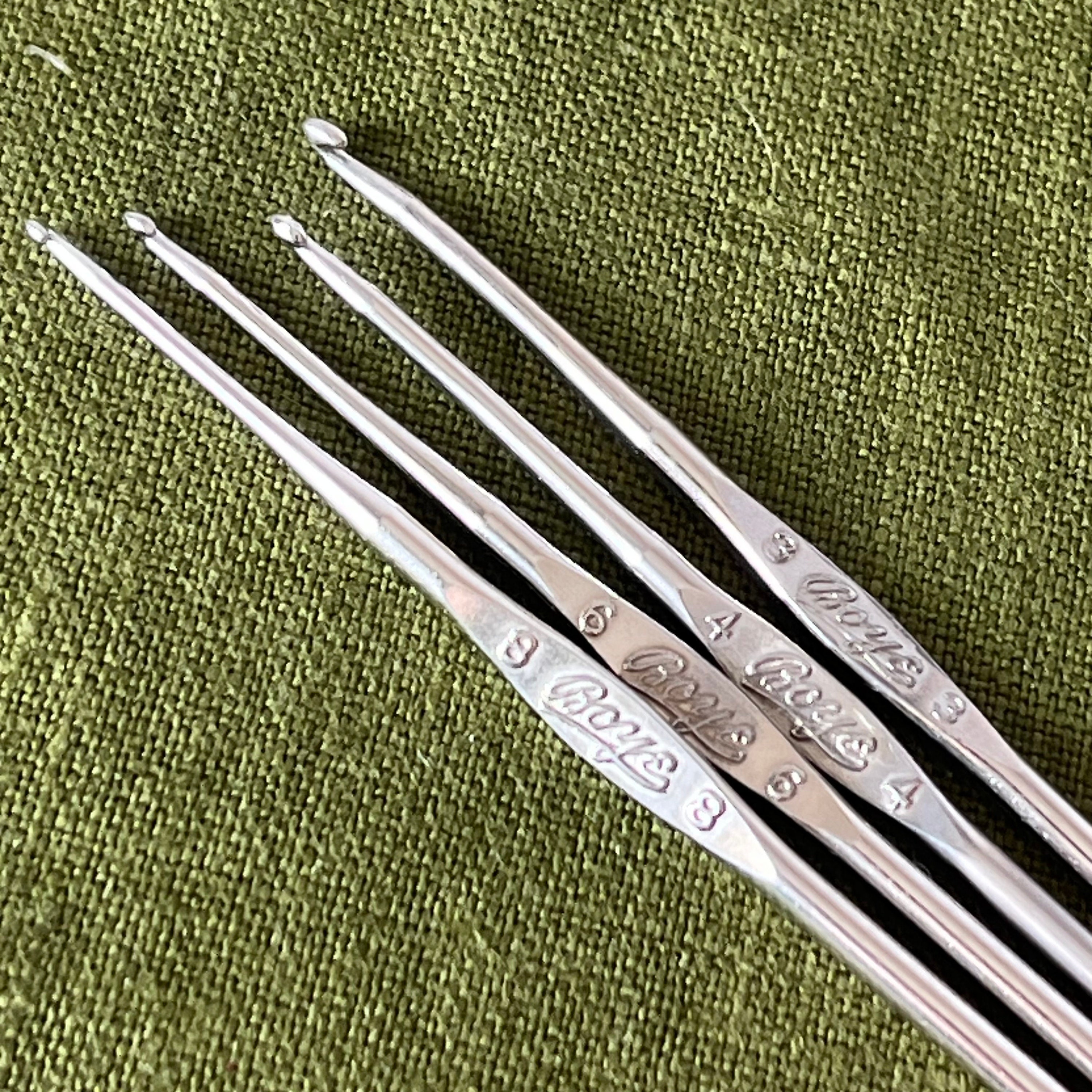 10 Boye Crochet Hooks From USA. Set With Different Sizes. Thread ...