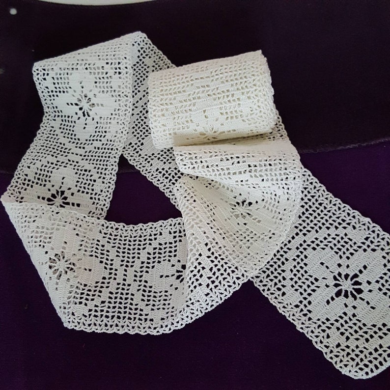 Swedish Extra Wide Crochet Lace. Made of Cotton. From the 1960’s ...