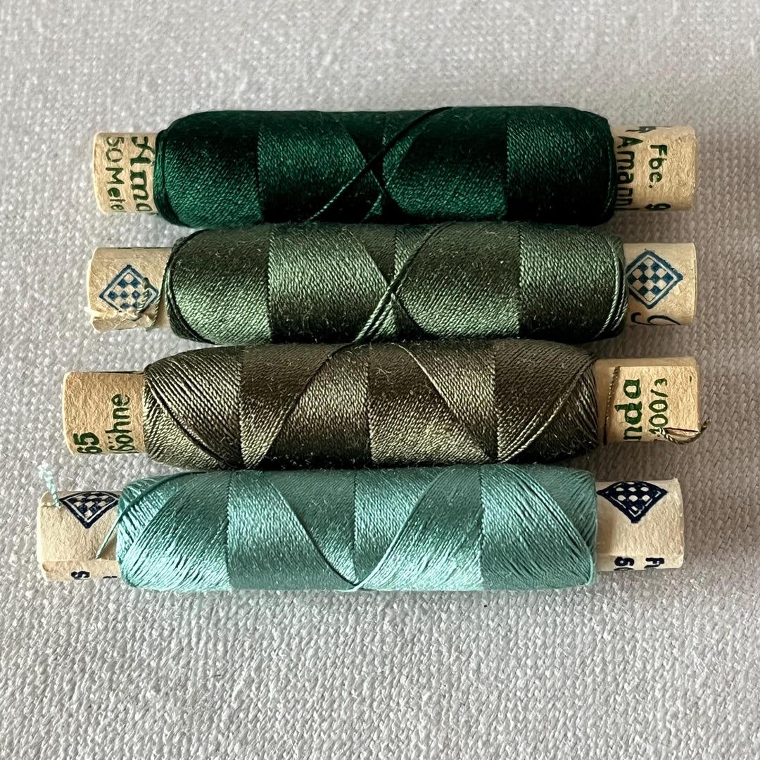 4 Piece Set of Pure Silk Thread. Never Opened Threads From Gütermann ...