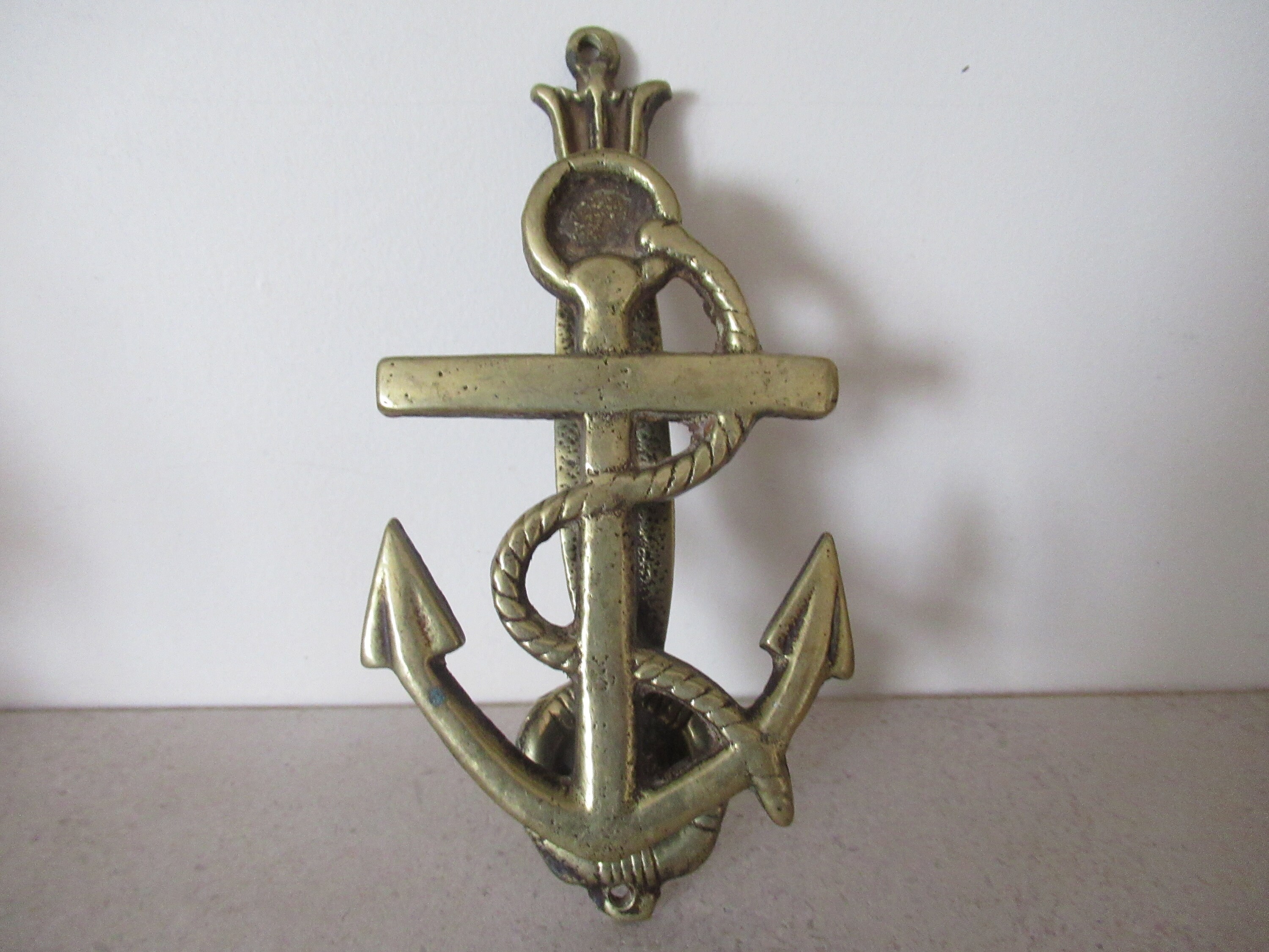 Vintage Anchor Door Knocker Nautical Gift Ships Anchor Man - Etsy