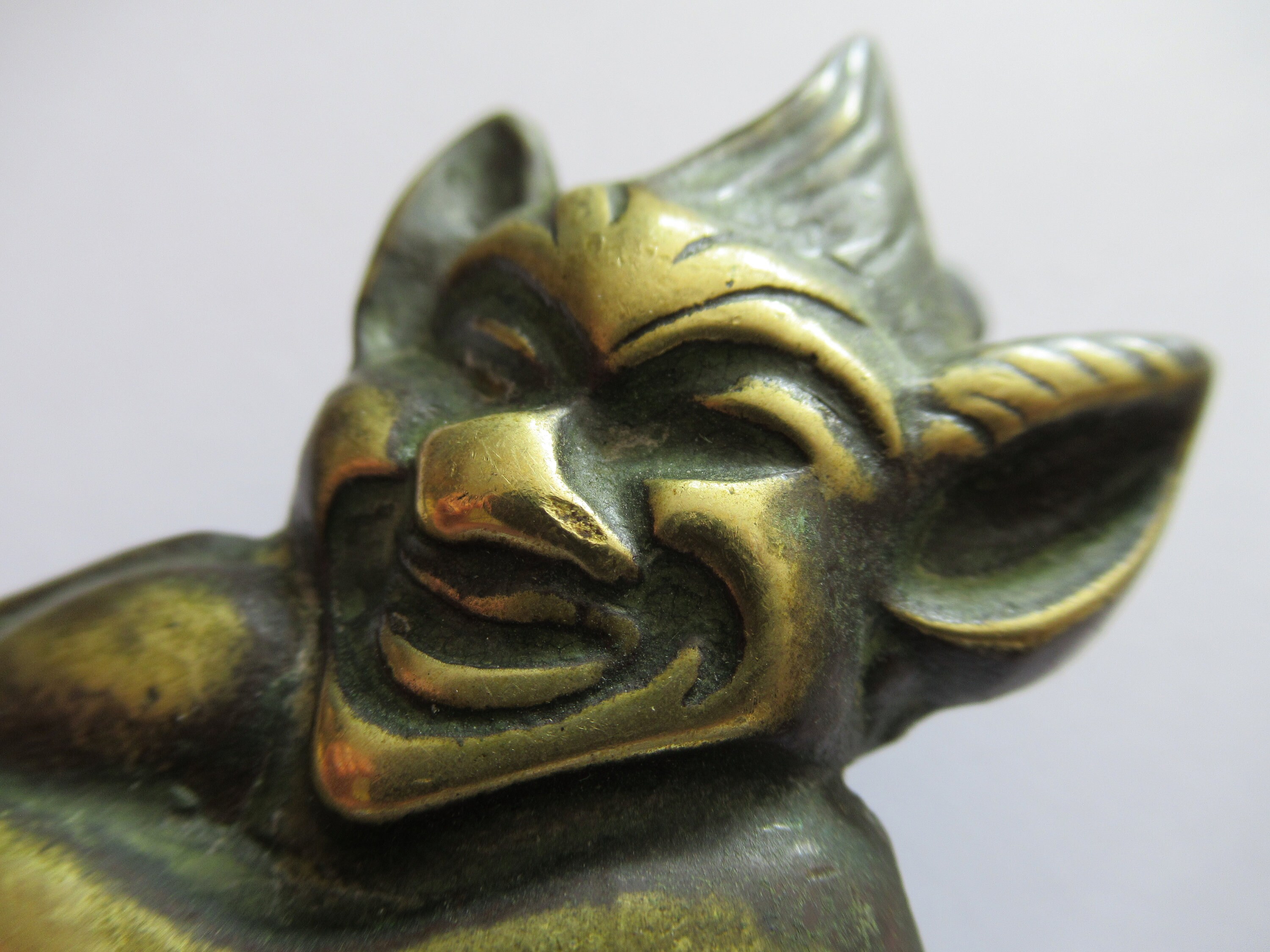 Vintage Brass Lucky Pixie Elf Imp Folklore Door Knocker - Etsy