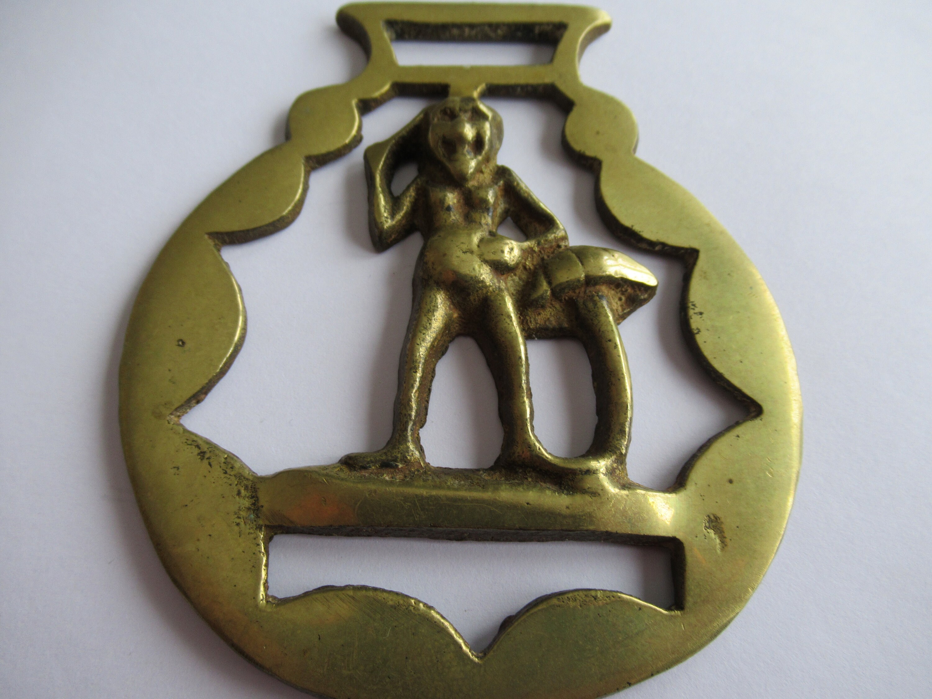 Vintage Lucky Devon Pixie Horse Brass Martingale Brass Horse Harness Decoration Collectibles Art ...