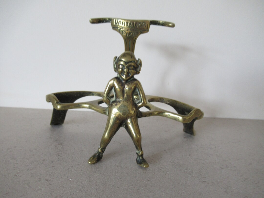 Antique Brass Dartmoor Pixie Pipe Stand Reg No 33130 Circa - Etsy