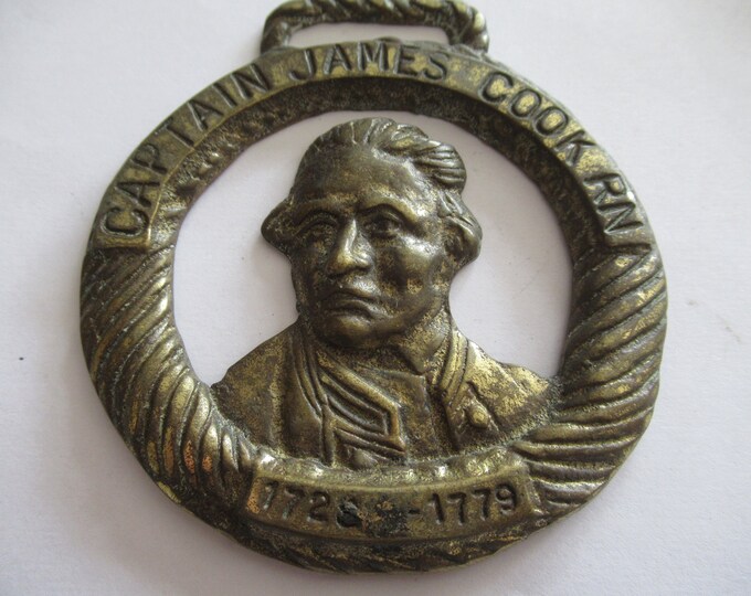 Antique Rare Captain James Cook Horse Brass Martingale Horse Harness ...