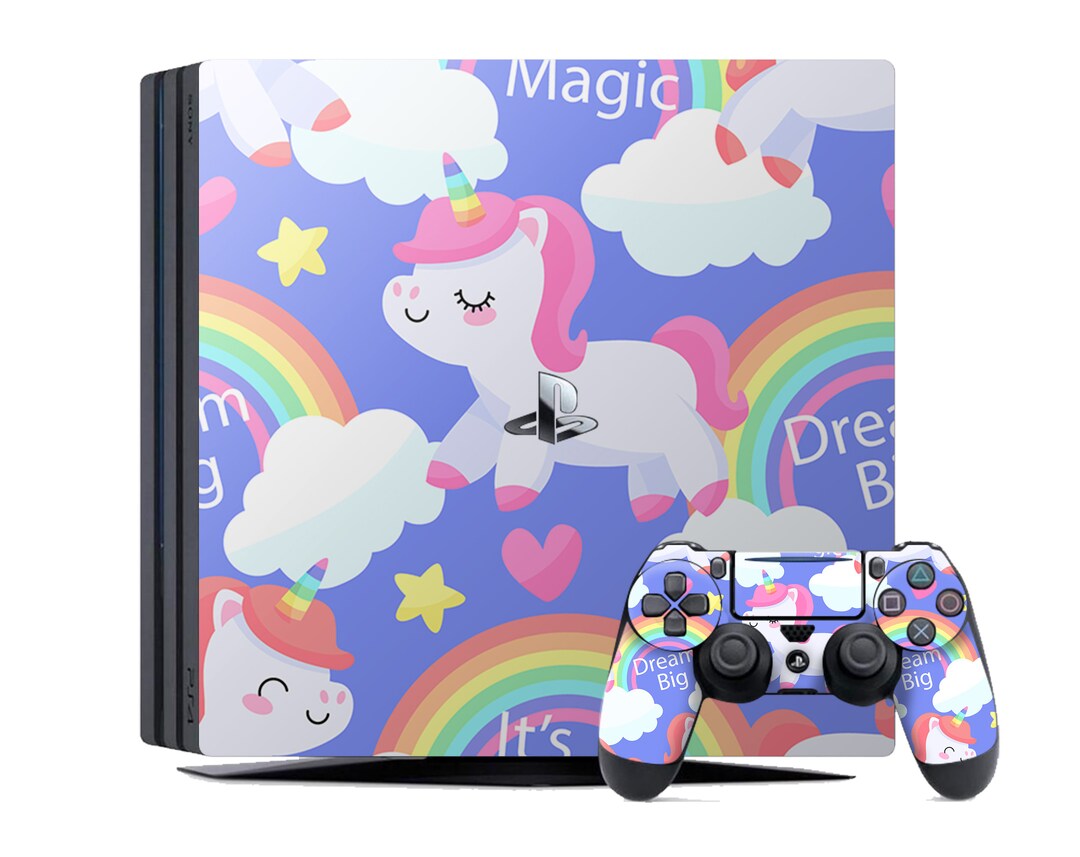 Magical Cartoon Unicorns PS4 Pro Skins PS4 Slim Skin PS4 Fat - Etsy