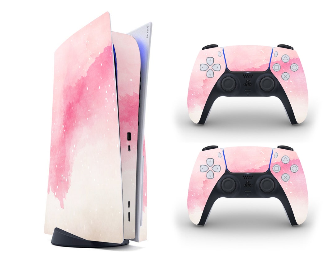 Pink Watercolor PS4 Pro Skin Magic Sky PS4 Slim Skin PS4 Fat Skin PS5 ...