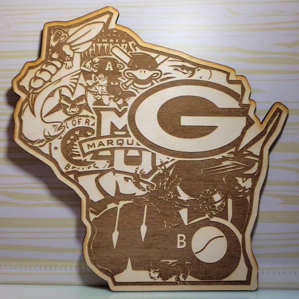 Wisconsin Sports Team Logos Svg - Etsy