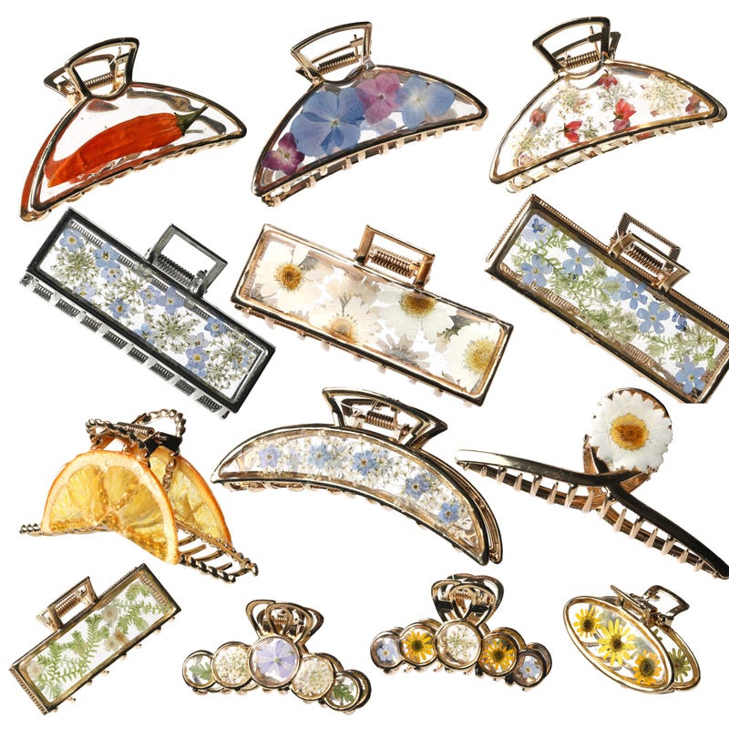 Flower Hair Clips - Etsy UK