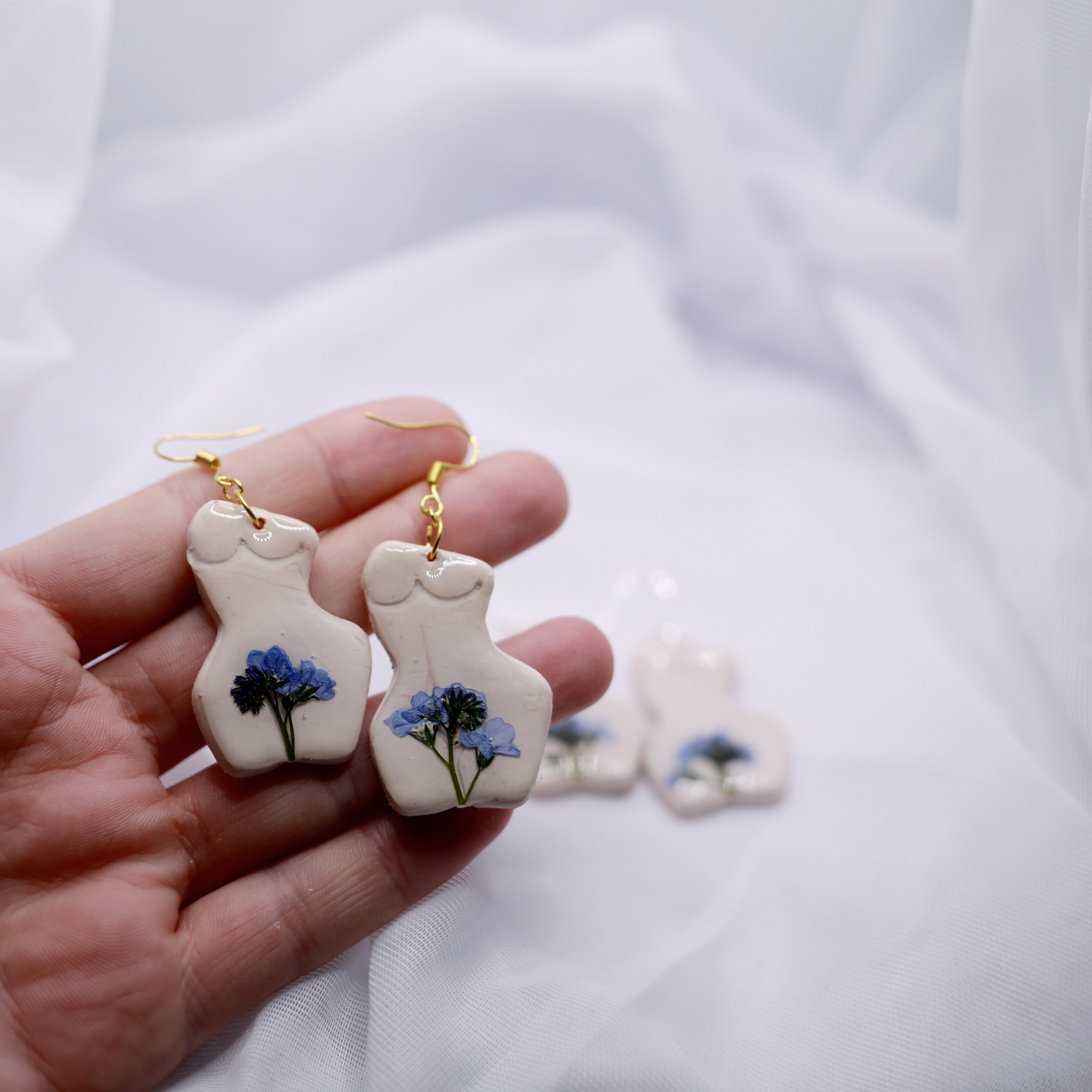 Female Body Earrings Sterling Silver / Gold Plated Feminist - Etsy