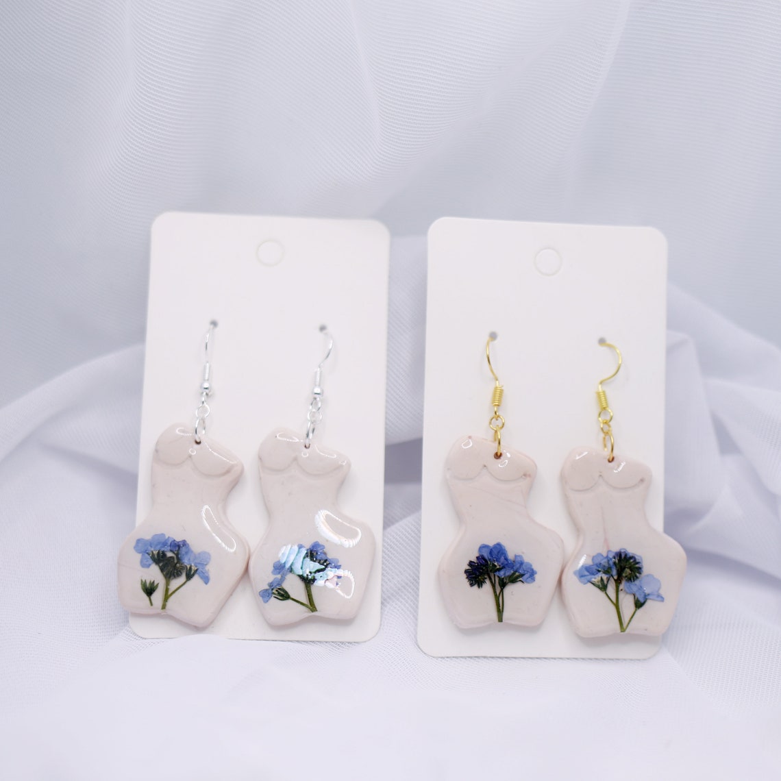 Female Body Earrings Sterling Silver / Gold Plated Feminist - Etsy