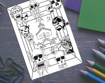 Portal Coloring Page - Etsy UK