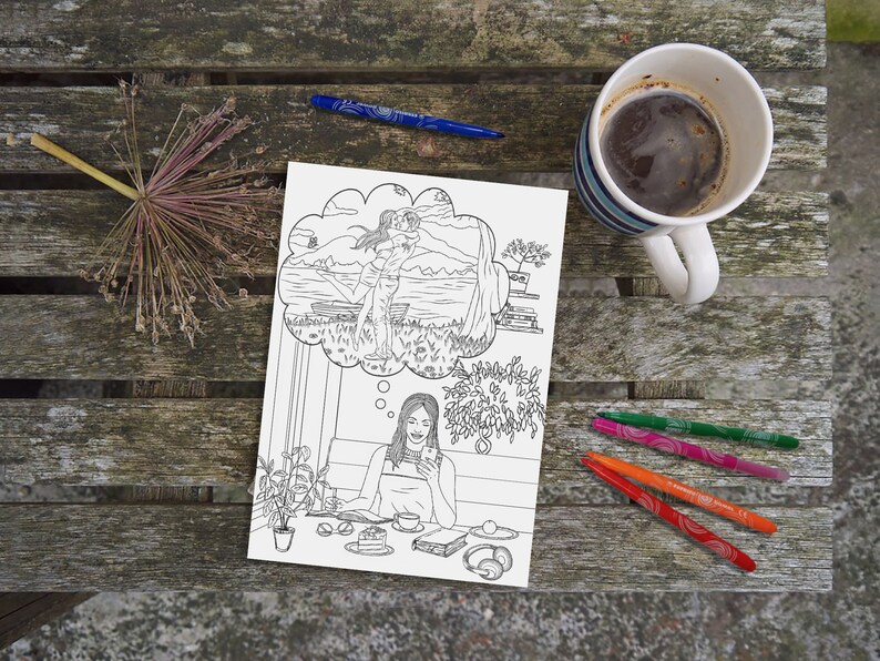 Coloring Pages Stay Home Keep Dreaming - Etsy