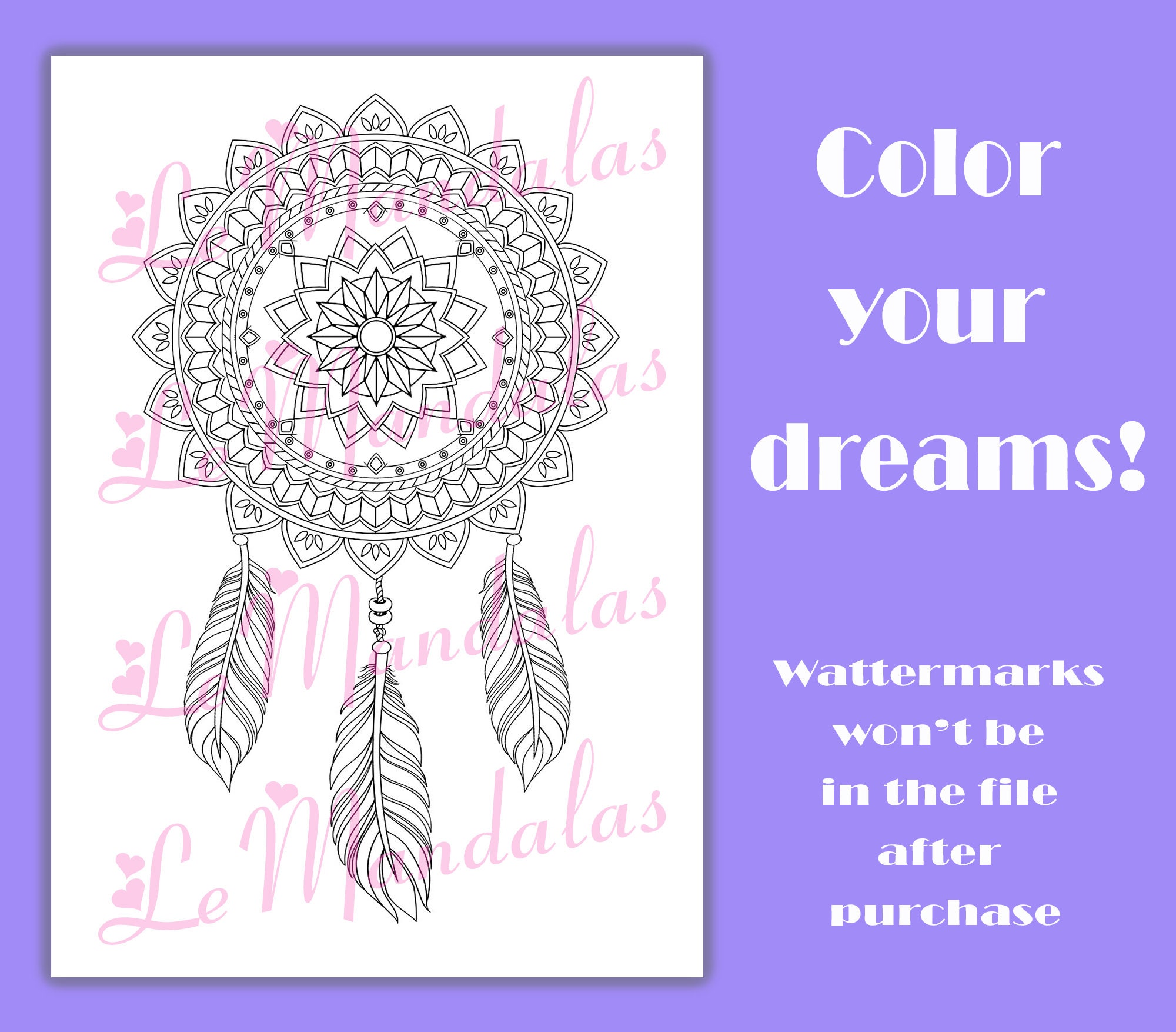 Coloring Pages Mandala Meditative - Etsy