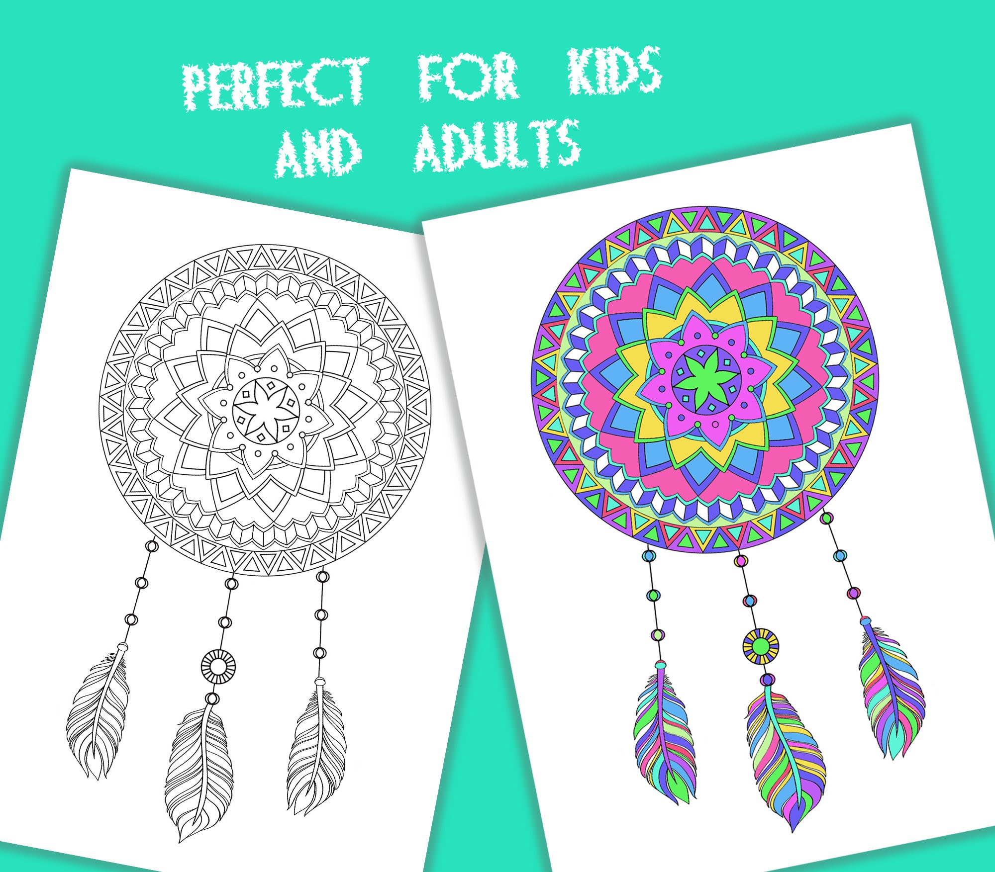 Coloring Pages 5 Indian Mandala Printable Digital - Etsy