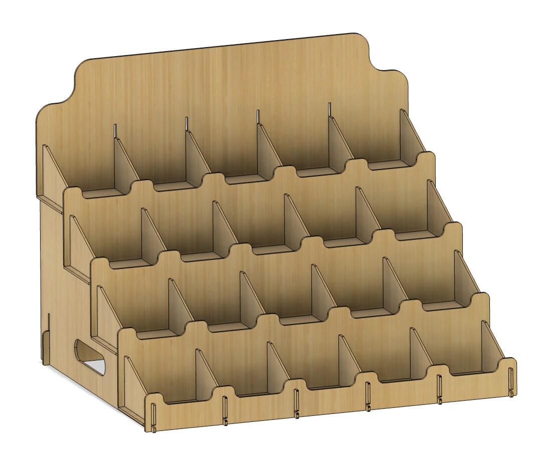 4.25x4.25 Section Tiered Shelf Display 20 Sections - Etsy