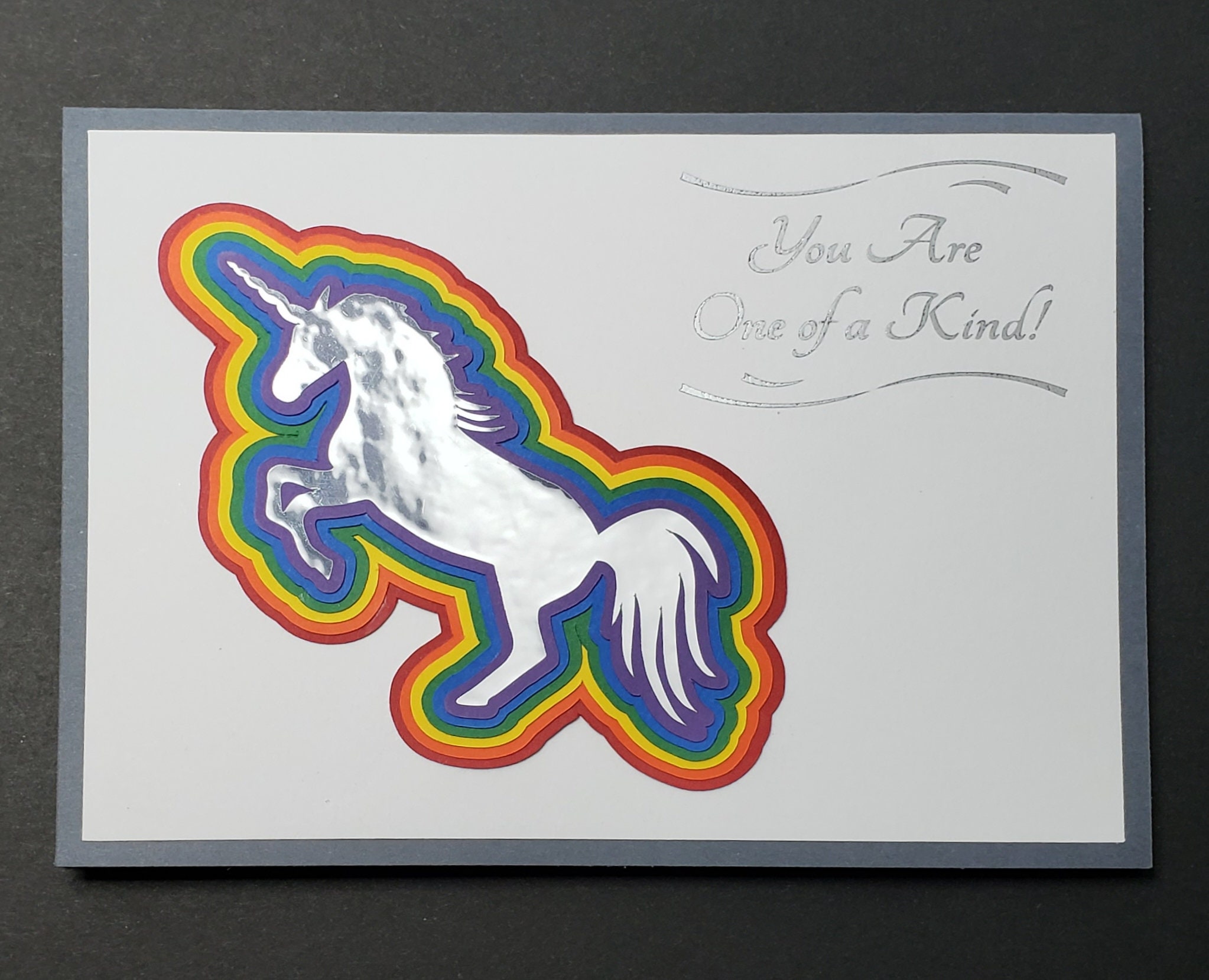 Layered Rainbow Cards - Etsy