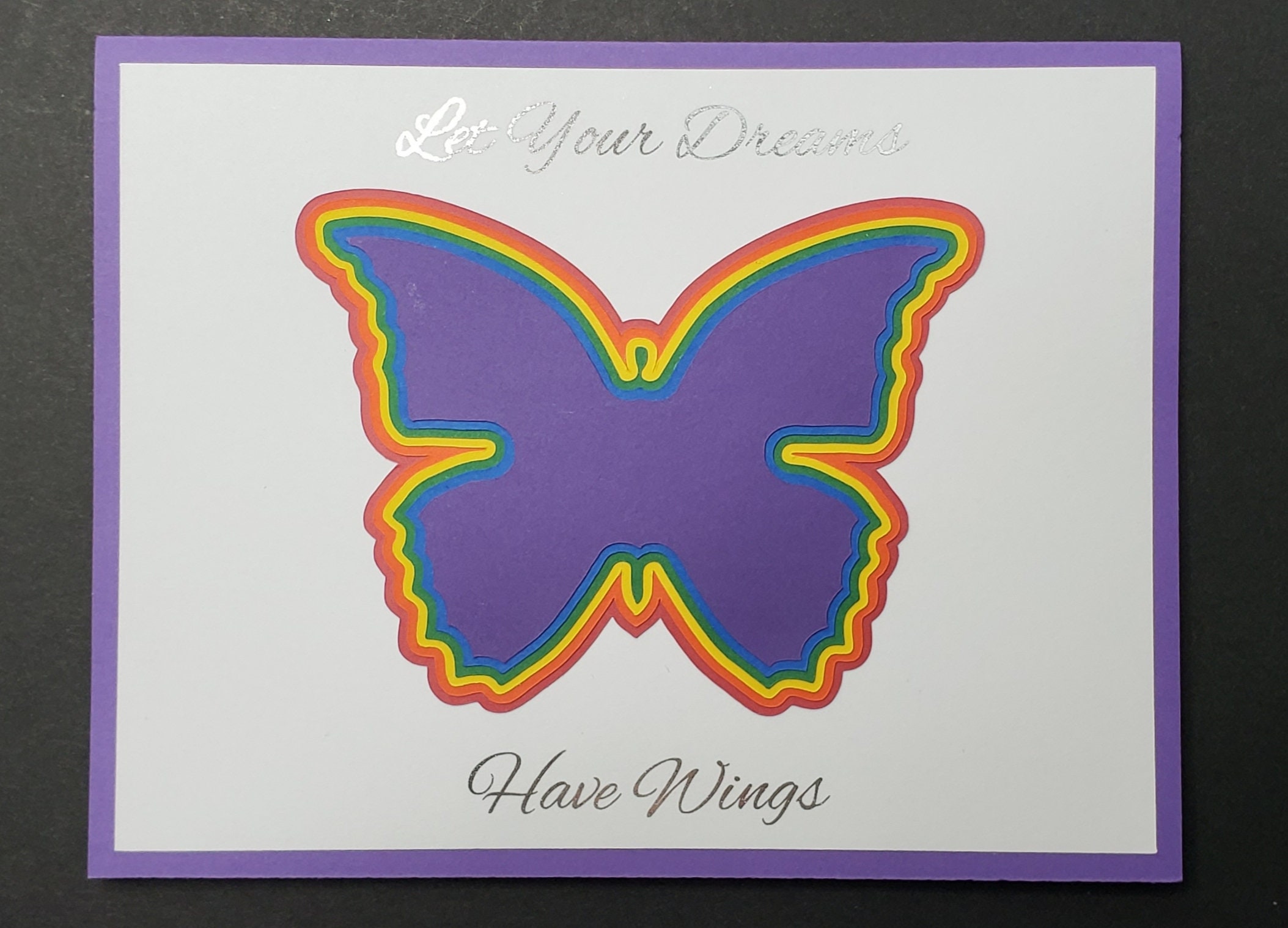 Layered Rainbow Cards - Etsy