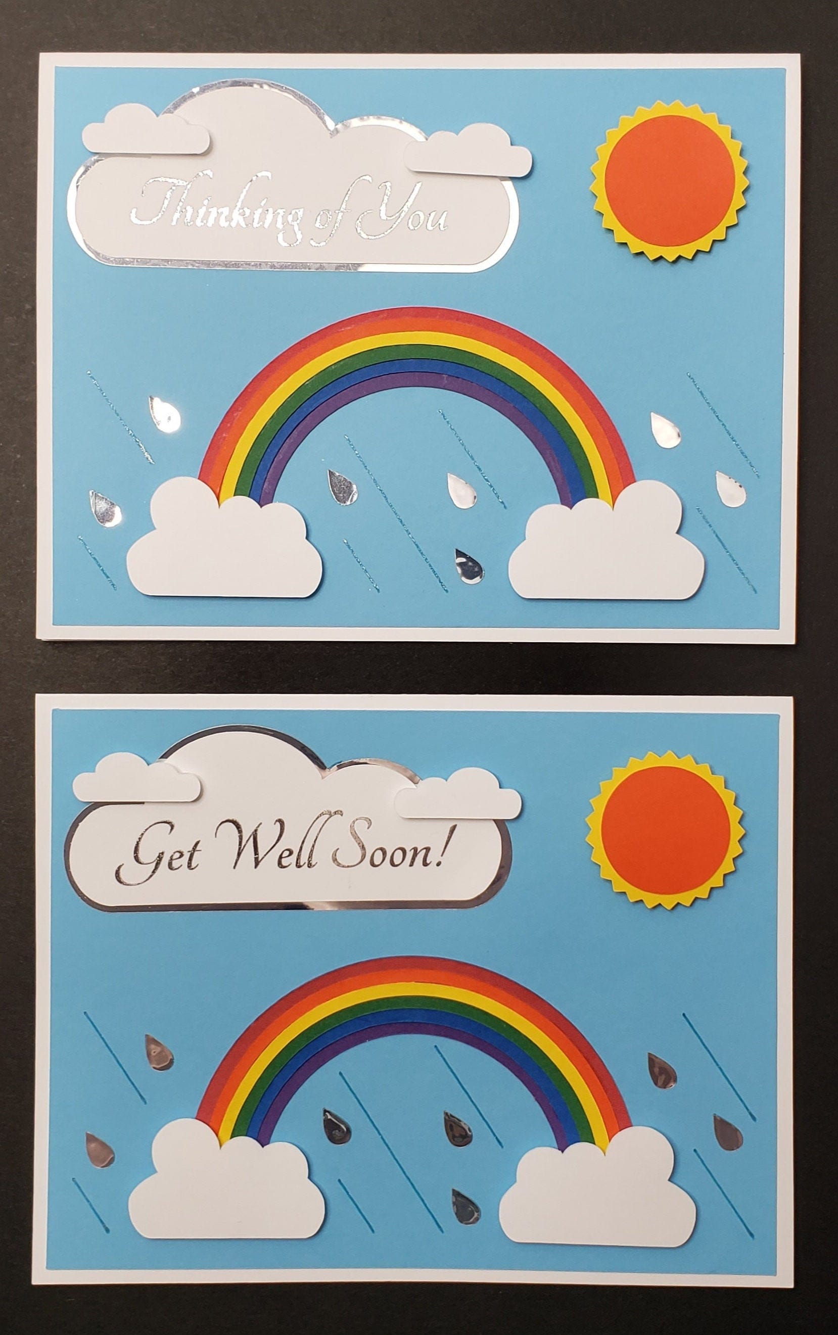 Layered Rainbow Cards - Etsy