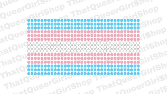 Transgender Flag Indigenous Art Métis Dot Art Two-spirit | Etsy