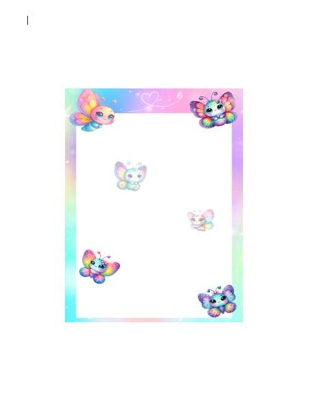 Butterfly Notes, Butterfly Notepad, Notebook, Printable Dog Paper, PDF ...