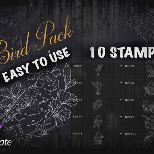 Halloween Tattoo Flash Procreate Stamps Brush Bundle for | Etsy