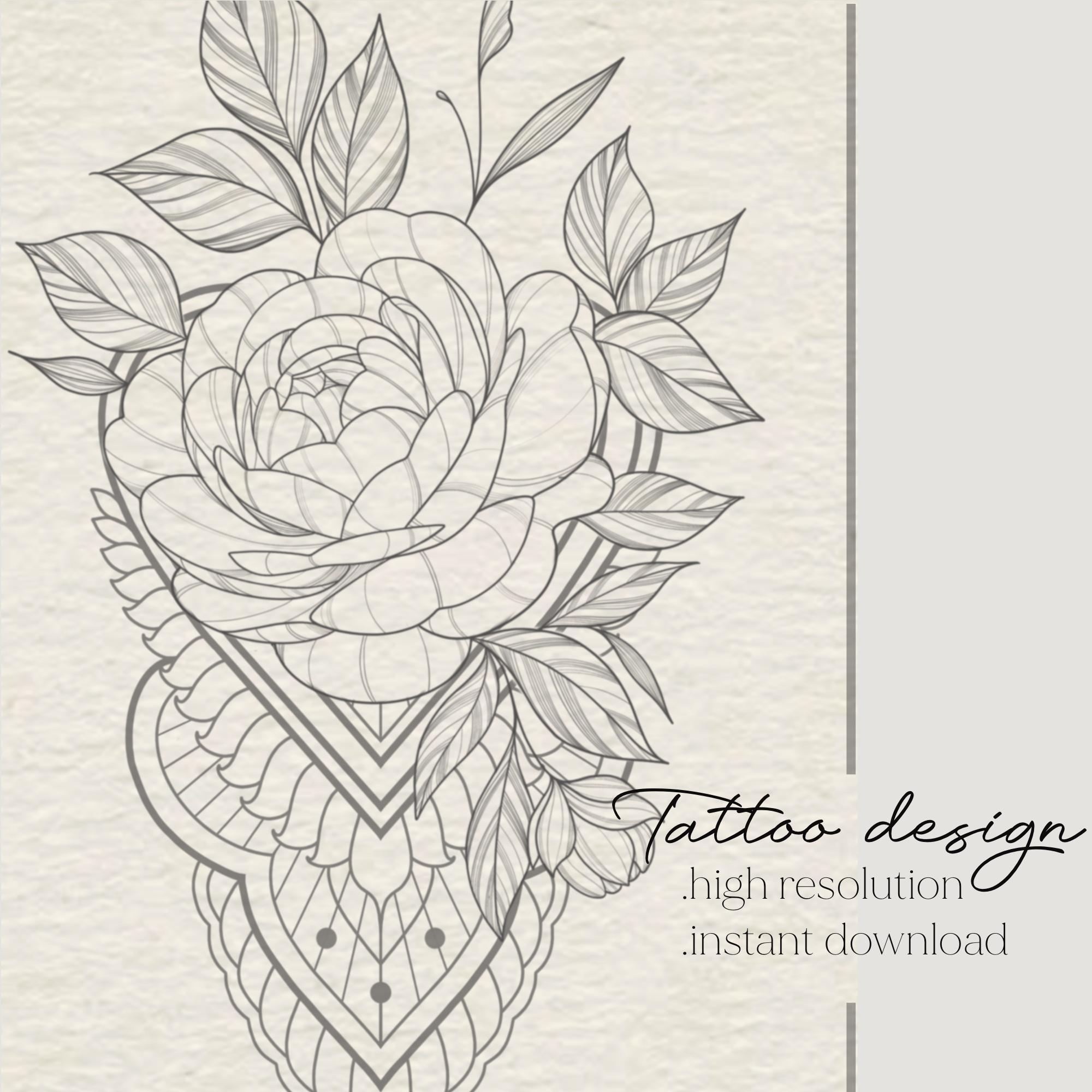 Ornate Mandala Flower Tattoo - Elegant Womens Tattoos - Fineline Tattoo ...