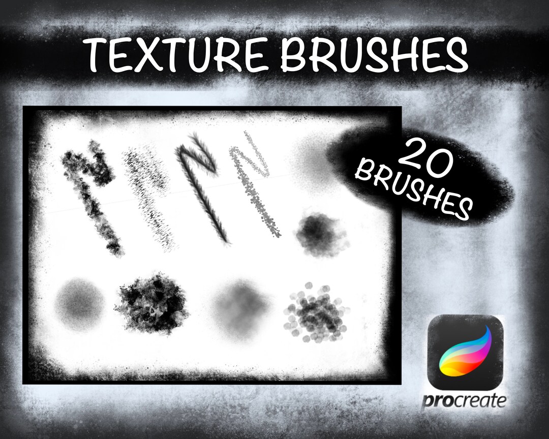 Versatile Textures: Procreate Texture Brushes - Fur, Nebula, Grunge, Clouds, Skin, Grain, Floral ...