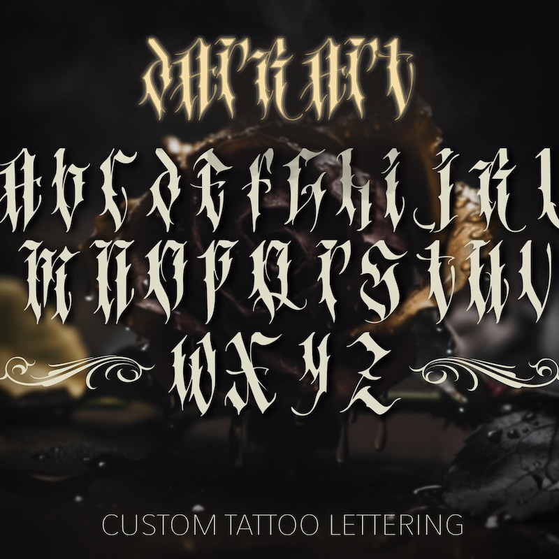 Tattoo Lettering - Etsy