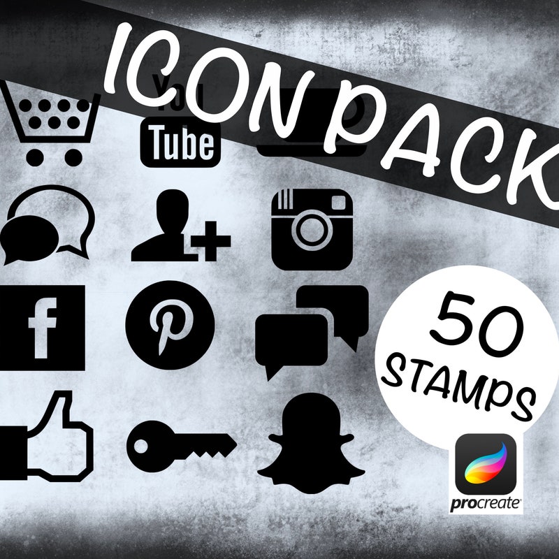 Pinterest Icons - Etsy