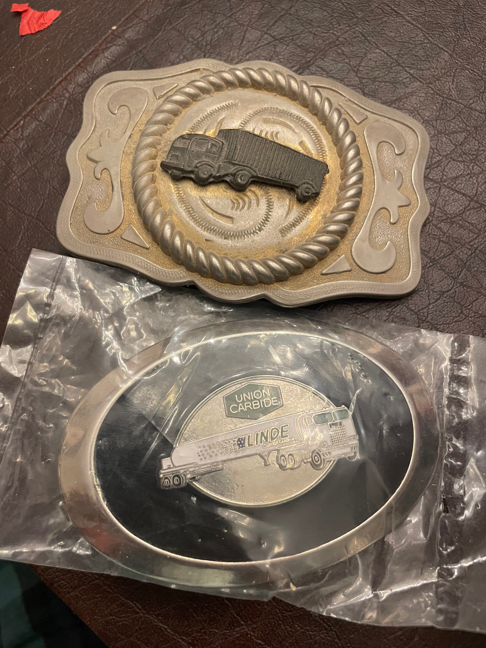Set of 2 Trucker Belt Buckles - Etsy
