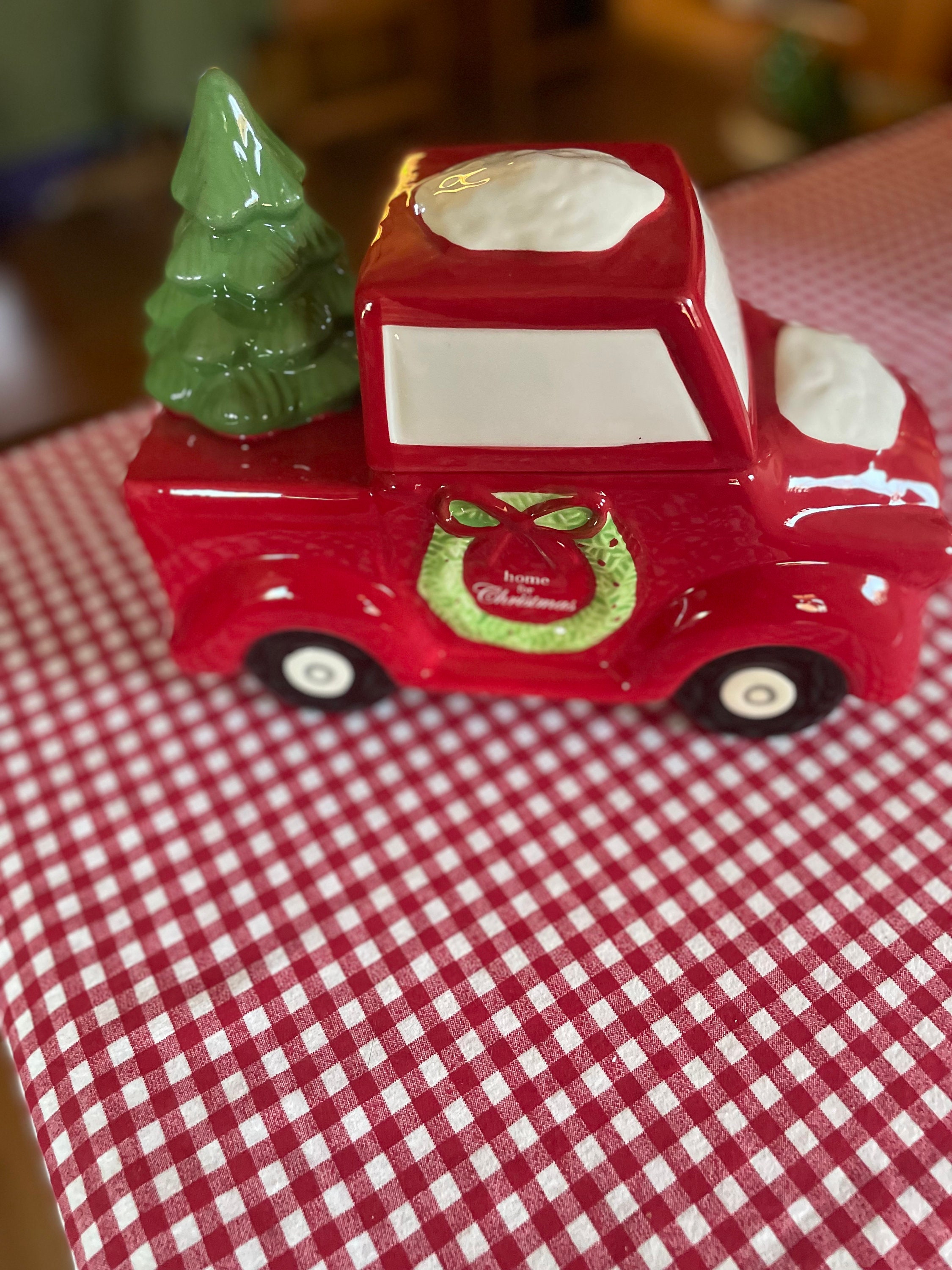 Red Truck Cookie Jar - Etsy