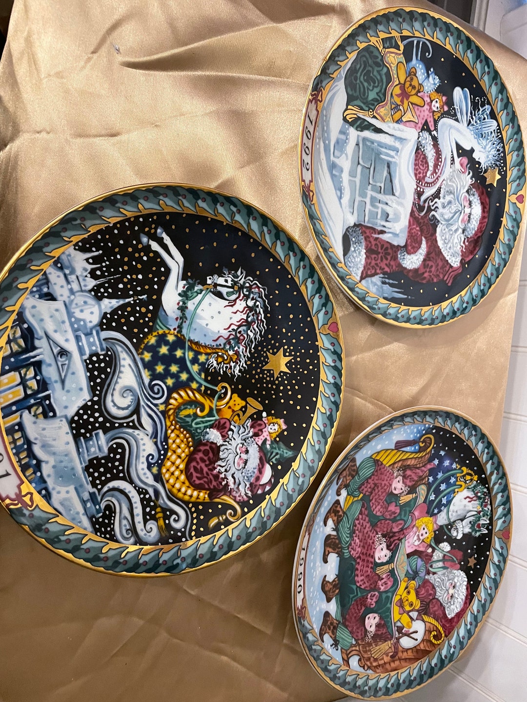 Set of 3 Collectors Plates - Etsy