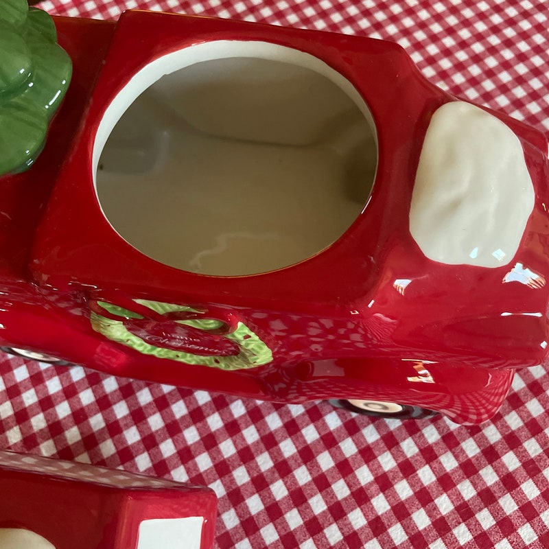 Red Cookie Jar - Etsy