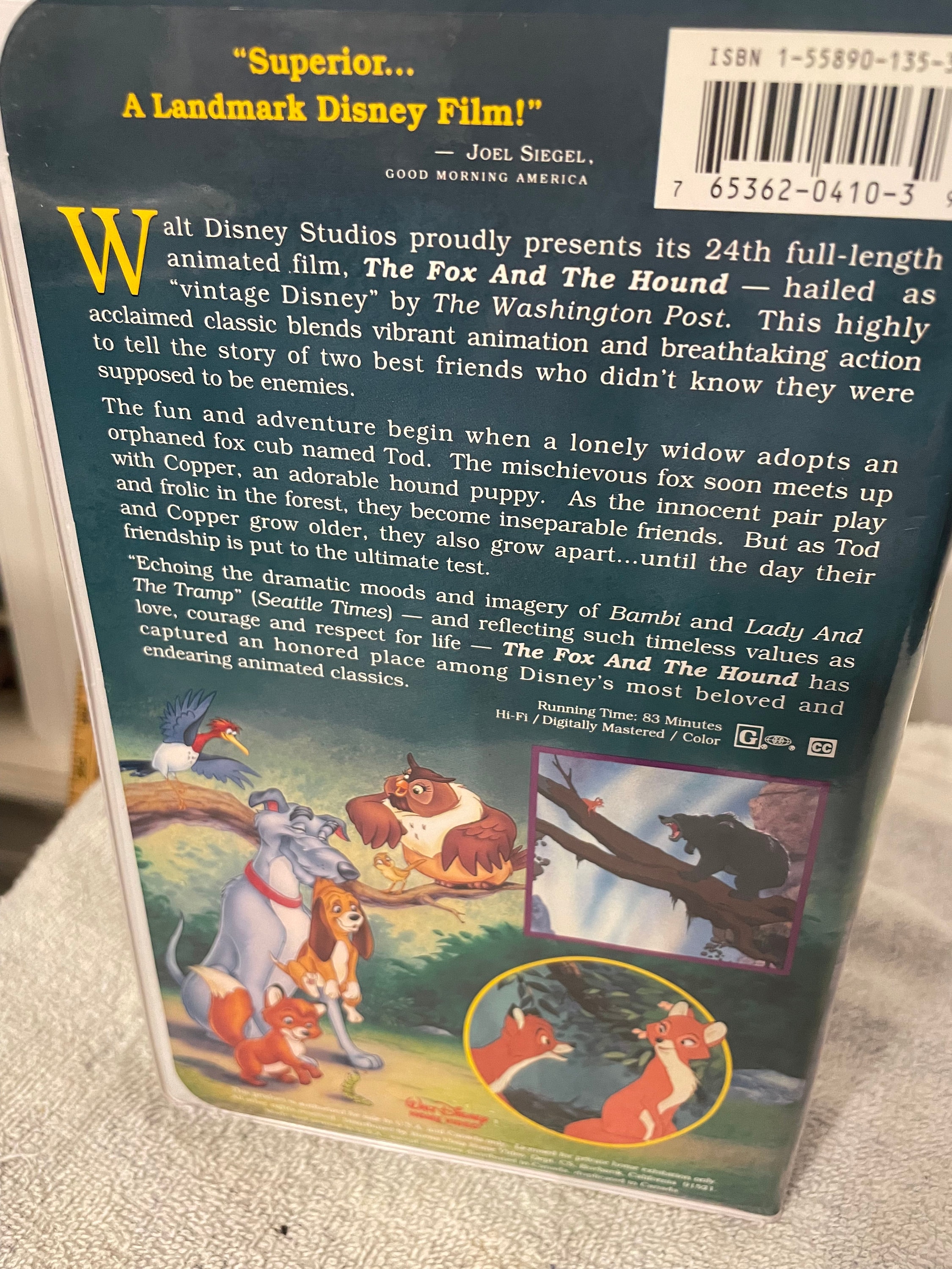 Walt Disney VHS the Fox and the Hound - Etsy