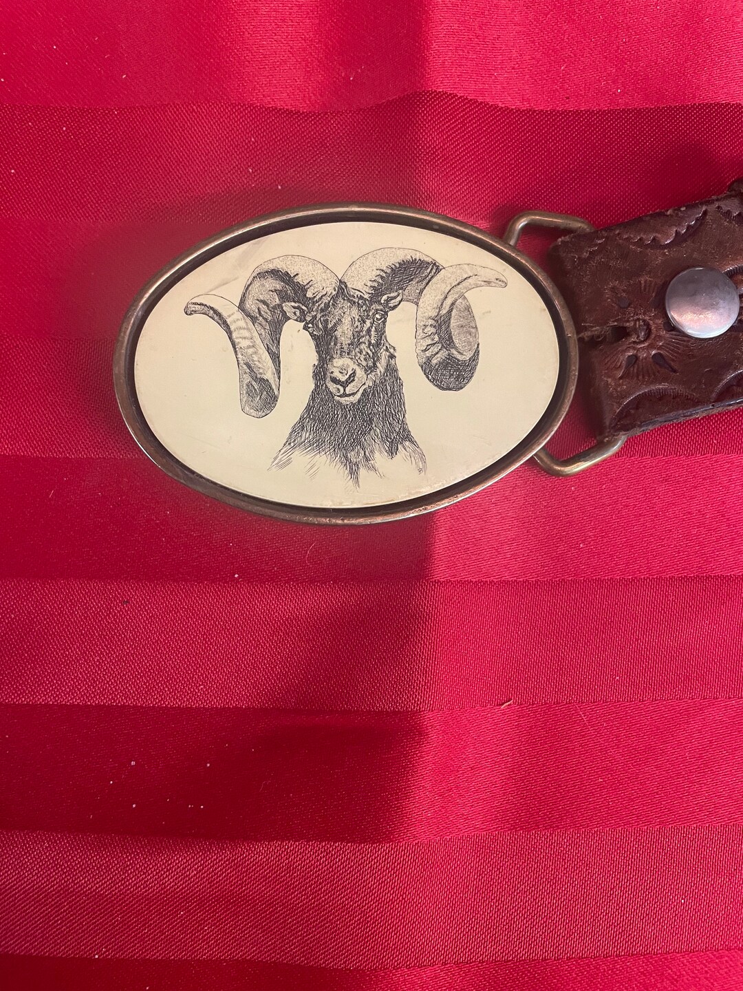 Ram Belt Buckle and Belt - Etsy