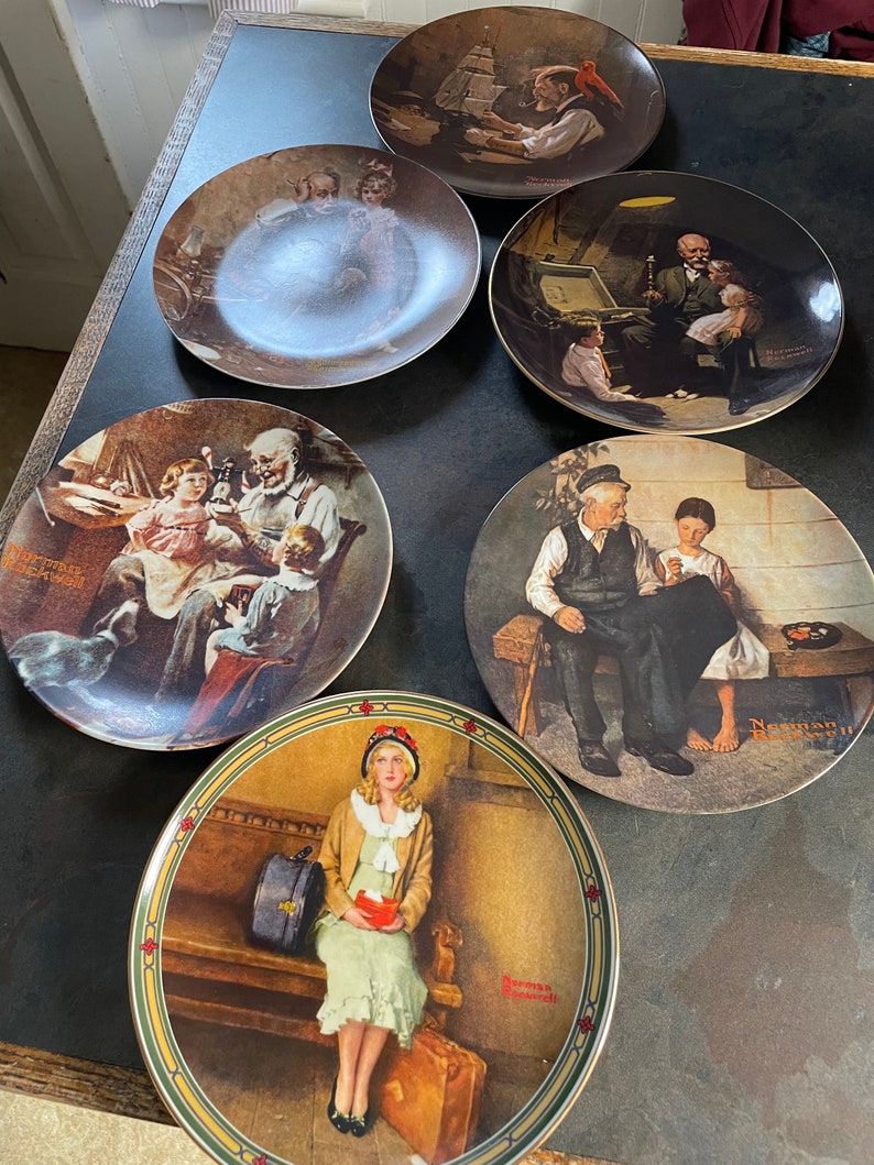 Norman Rockwell Collection Plates
