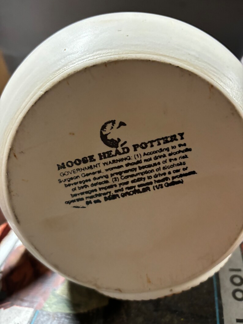 Moosehead Pottery Jug - Etsy