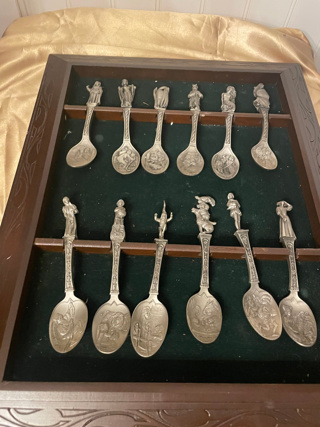 Set of 12 Pewter Franklin Mint Collectors Spoons - Etsy