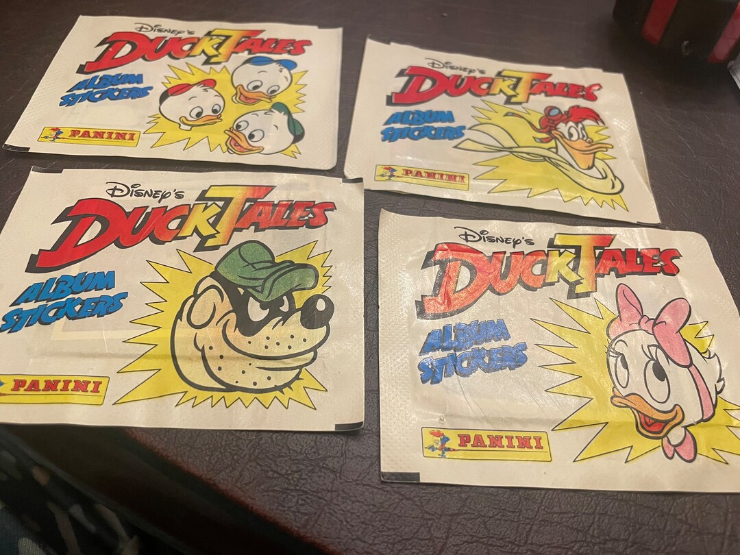 Set of 4 Packages of Disney Ducktales Album Stickers - Etsy