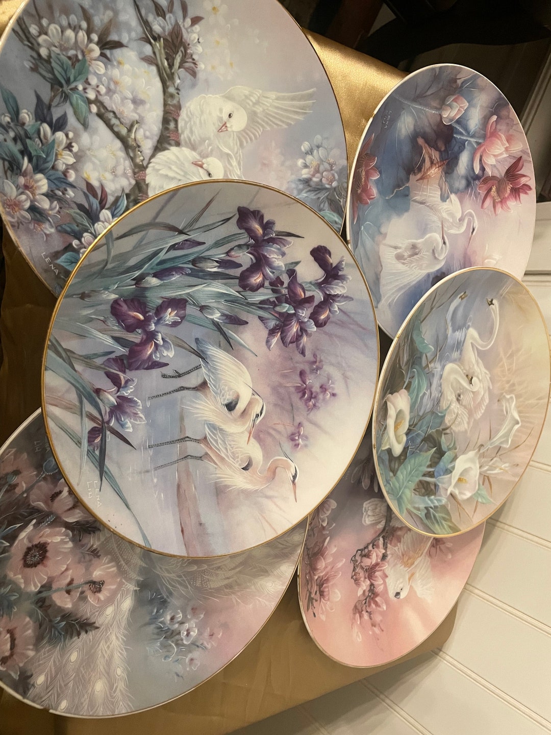 Set of 6 on Wings of Snow Collectors Plates - Etsy