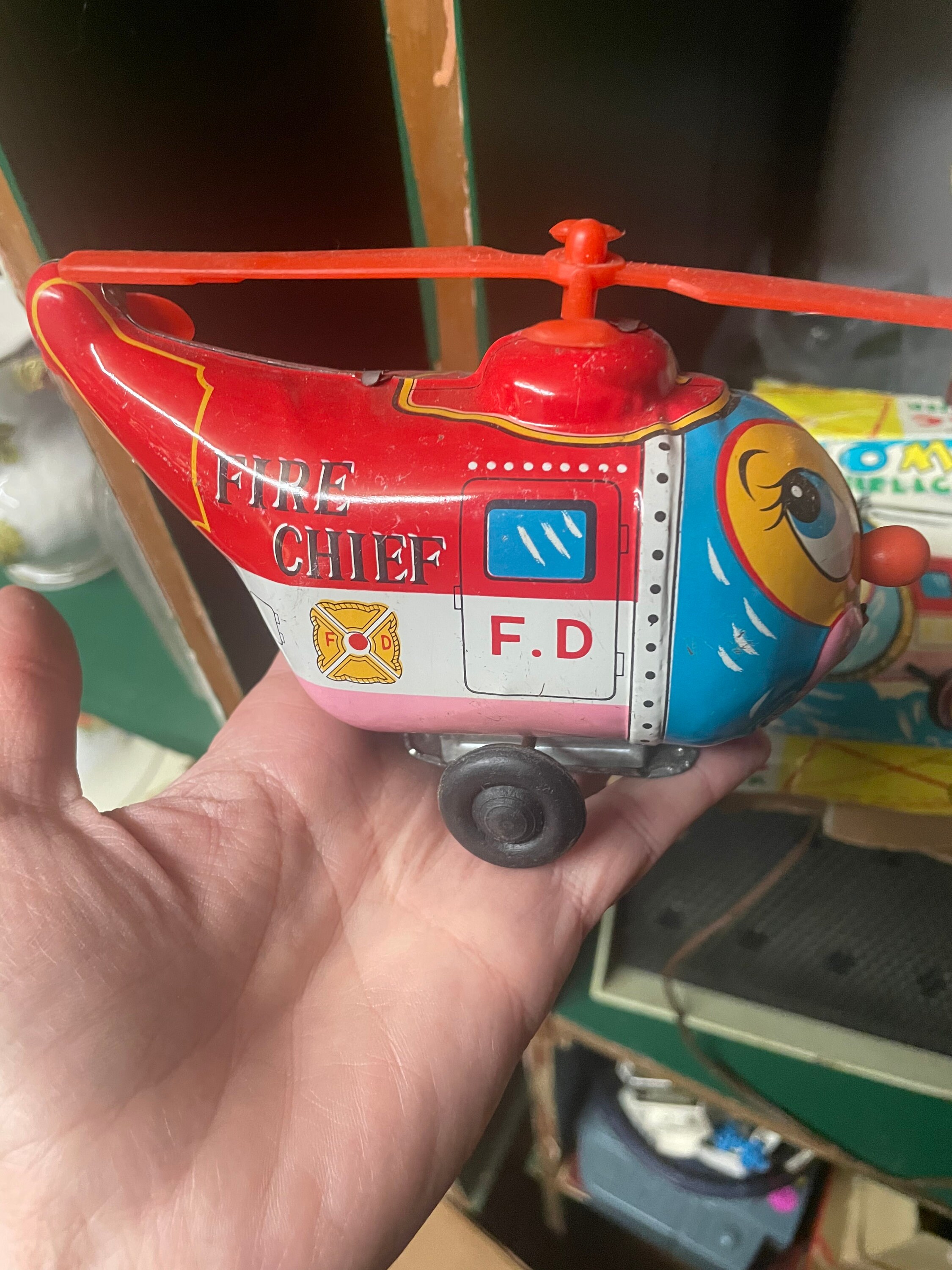 Vintage Comic Helicopter - Etsy