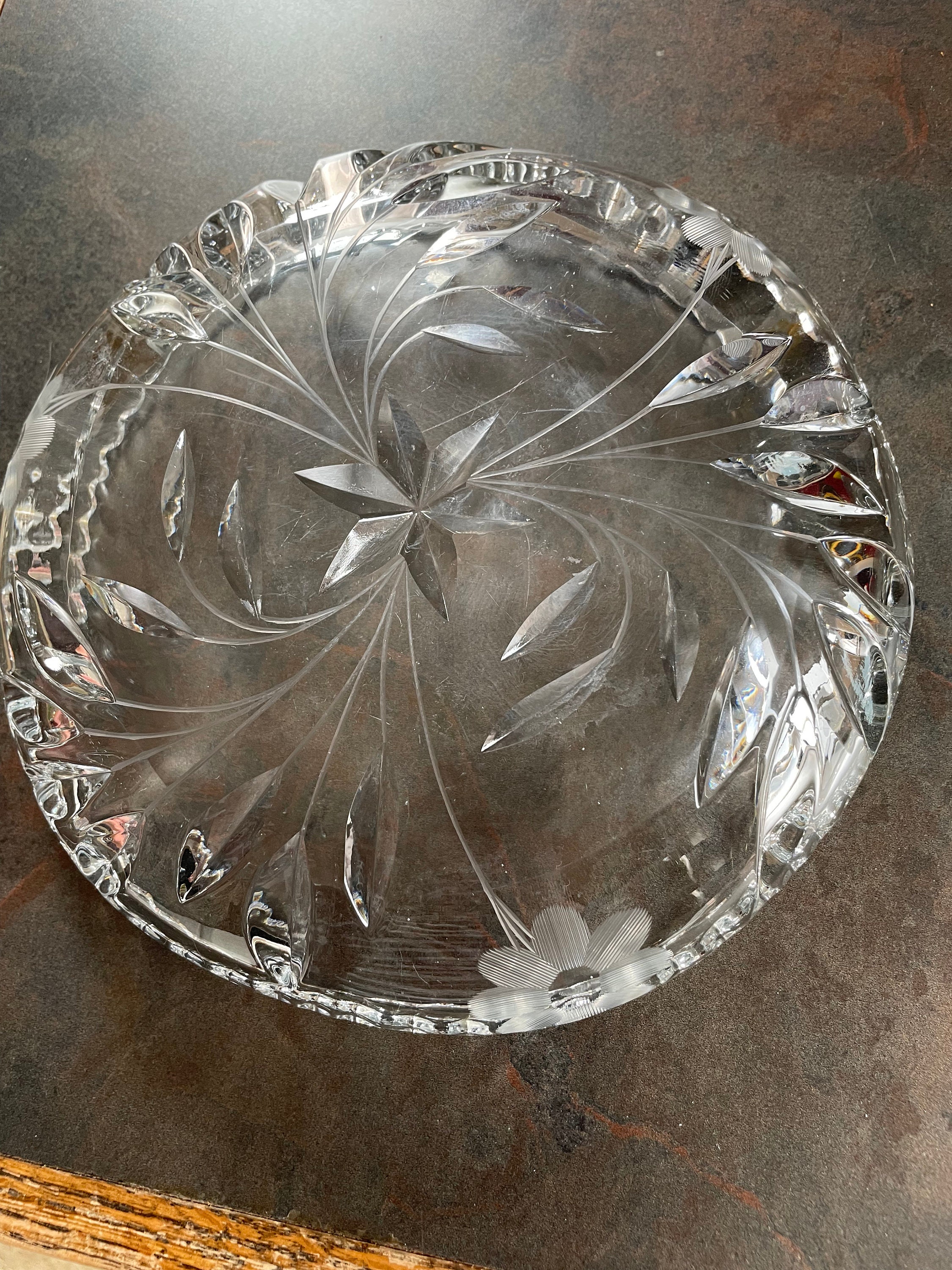 Cut Glass Dish - Etsy