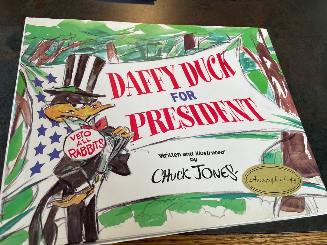 Autographed Daffy Duck for President Book - Etsy