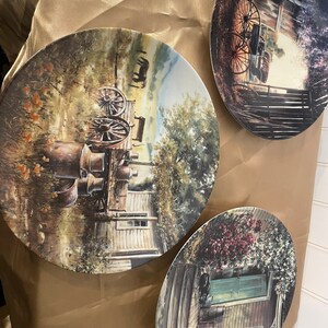 Set of 8 Country Nostalgia Collectors Plates - Etsy