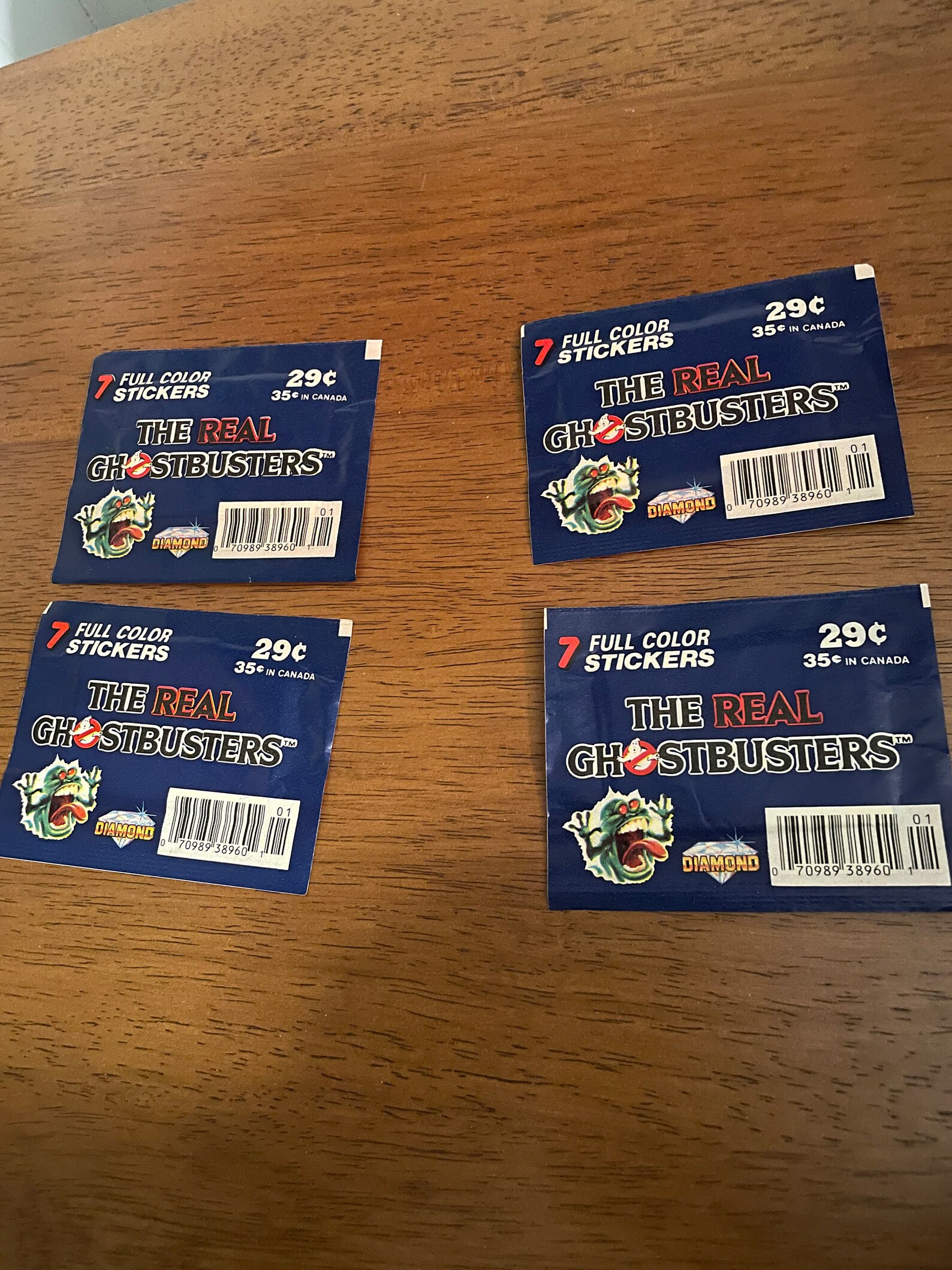 Set of 4 Packages of the Real Ghostbusters Stickers - Etsy