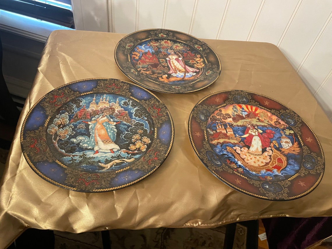 Set of 3 Collectors Plates - Etsy