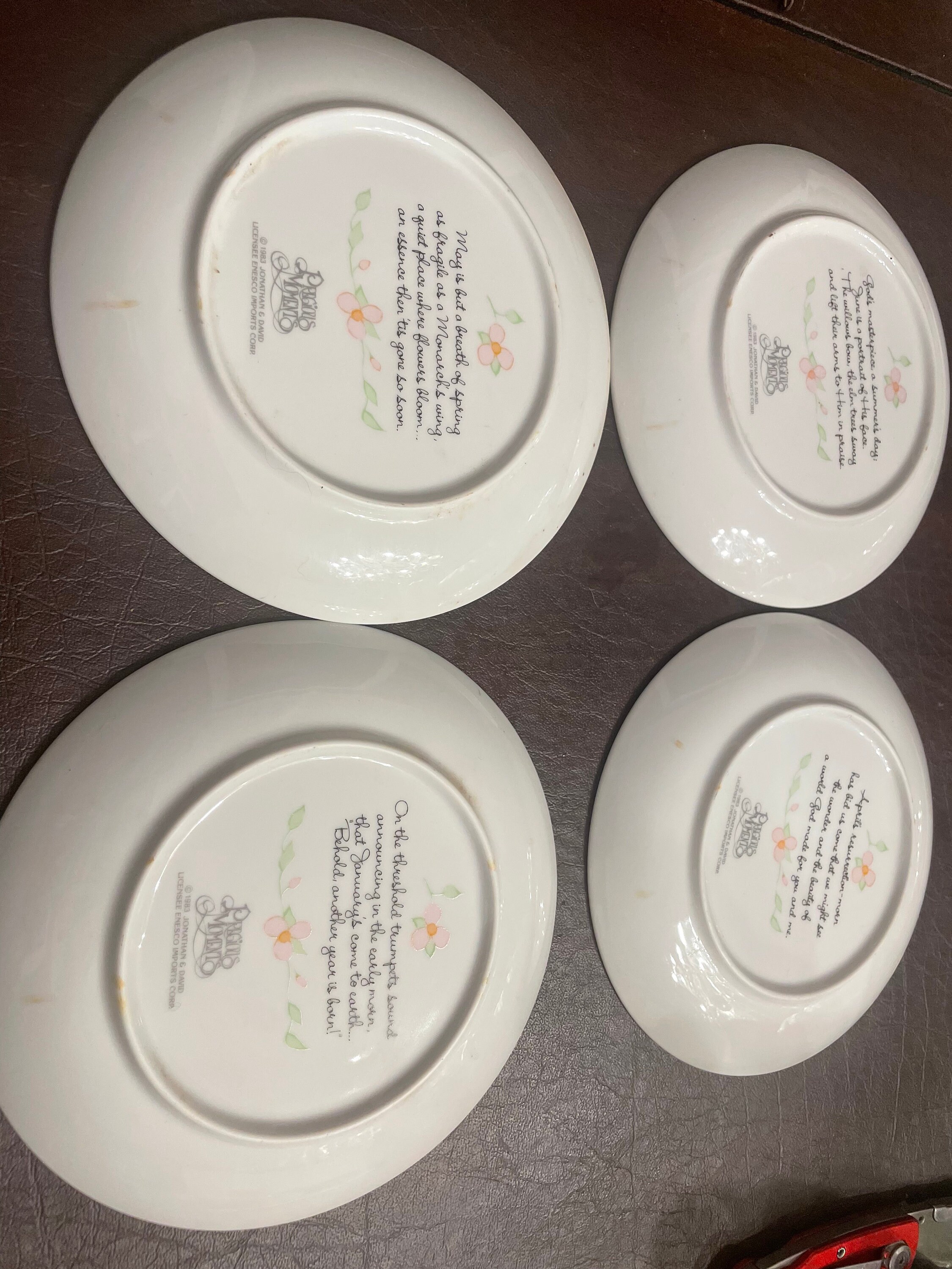 Set of Precious Moments Plates - Etsy