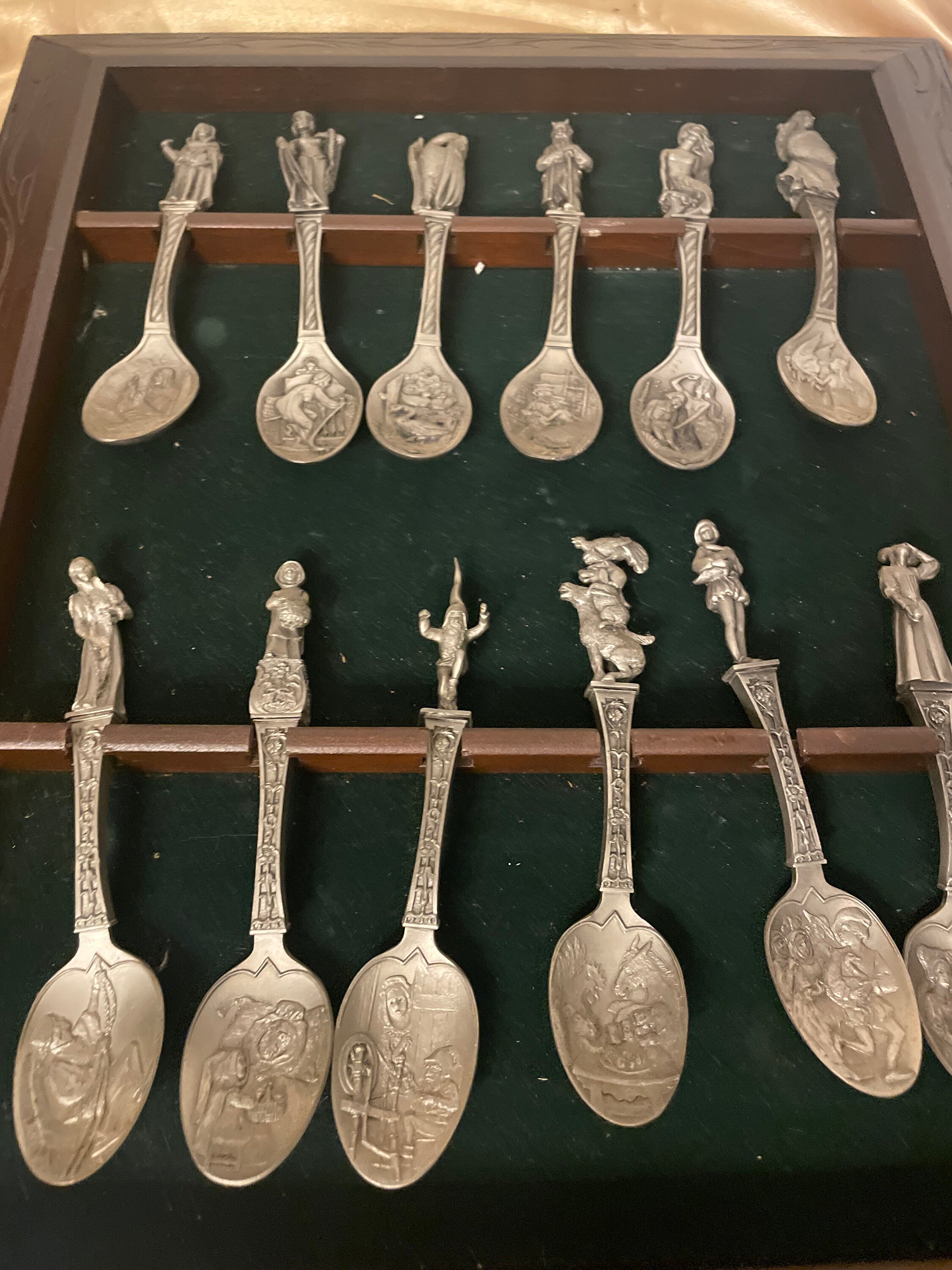 Set of 12 Pewter Franklin Mint Collectors Spoons - Etsy